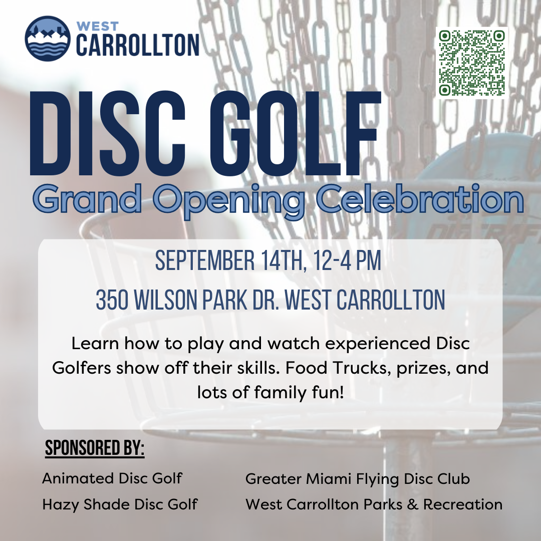 Disc Golf Grand Opening Celebration | City of West Carrollton